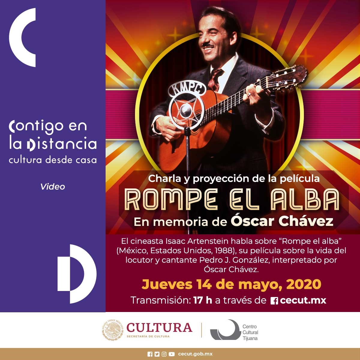 Homenajea Cecut a Óscar Chávez con la proyección de “Rompe el Alba ...