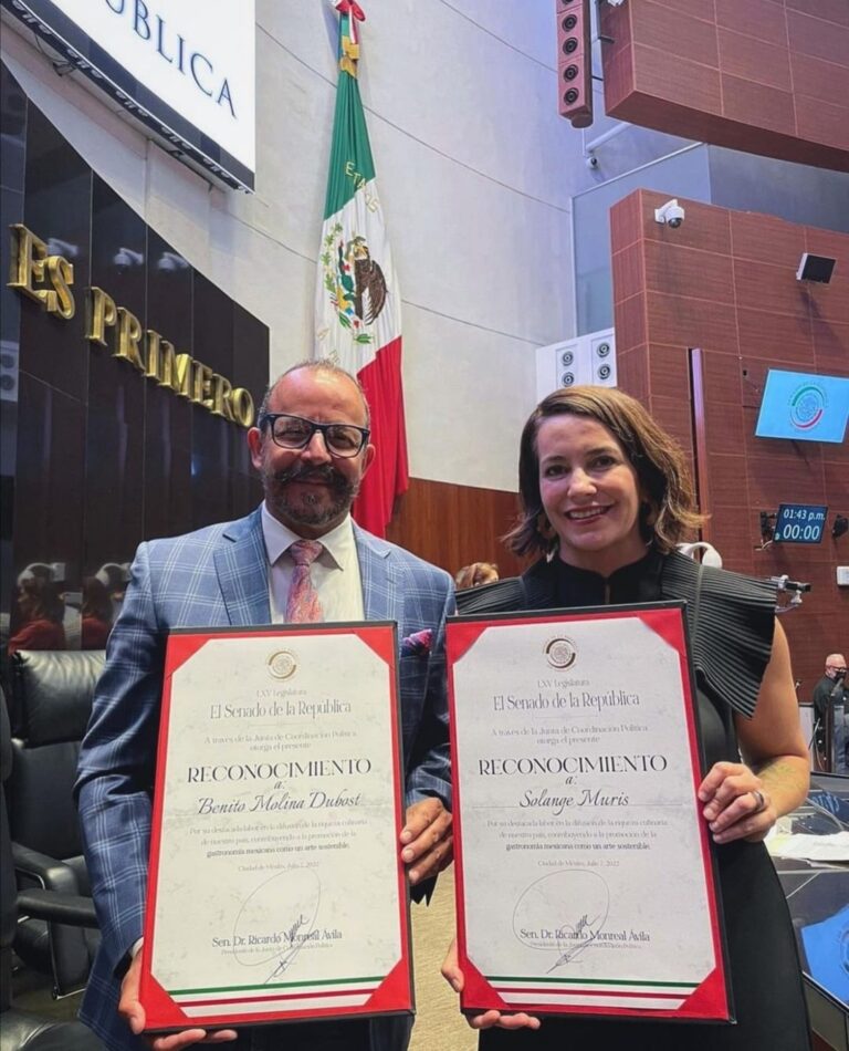 Reconocen a los chefs Benito Molina y Solange Muris - Semanario ZETA