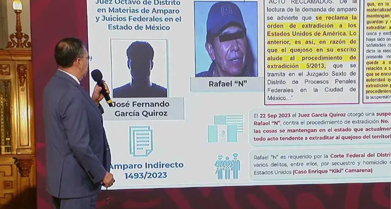 Subsecretario exhibe a juez por conceder amparo a Caro Quintero para ...
