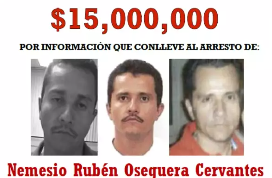 EU eleva a 15 mdd la recompensa por Nemesio Oseguera “El Mencho”, líder ...