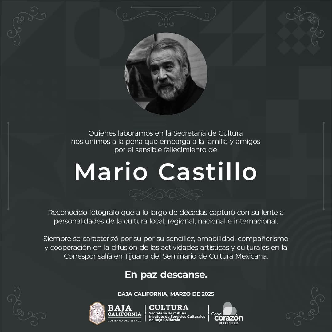 Murió el fotógrafo Mario Castillo - Semanario ZETA