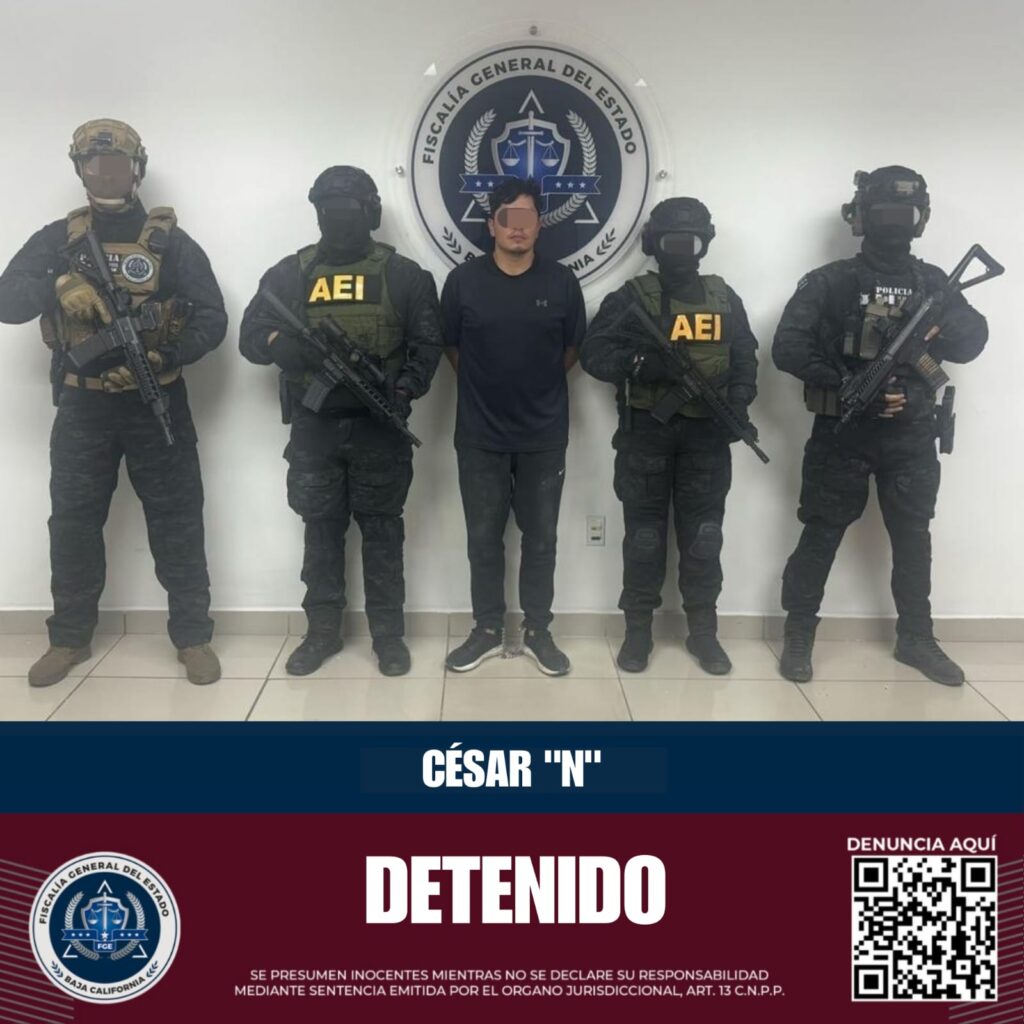 Capturan a César Hernández, homicida de agente de la FESC en Tijuana ...